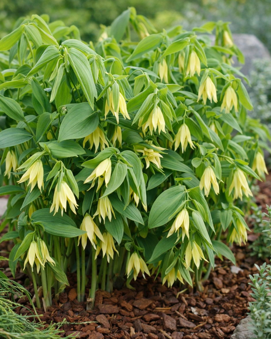 Uvularia pallida (greenish bellwort) bare roots — Buy Uvularia ...